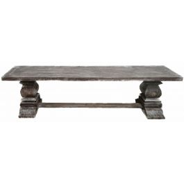 6 FT BARNWOOD COLUMN BENCH