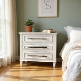 LUCY SIDE TABLE WITH GOLD HARDWARE